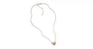 Jennifer Zeuner Jewelry Chara Heart Pendant Necklace - Gold