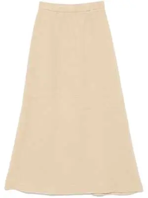 ELENA VELEZ Ribbed Knit Midi Skirt