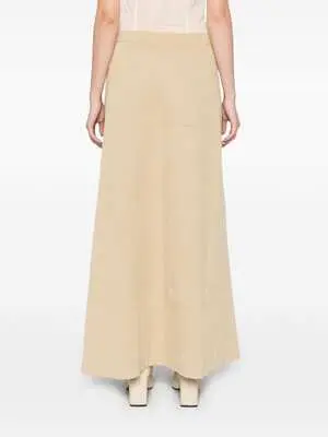 ELENA VELEZ Ribbed Knit Midi Skirt