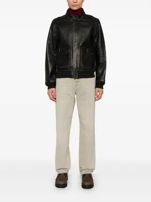 Ralph Lauren Leather Bomber Jacket