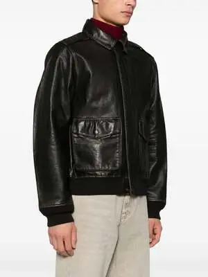 Ralph Lauren Leather Bomber Jacket