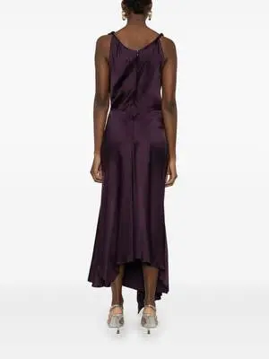 Victoria Beckham Asymmetric Draped Maxi Dress