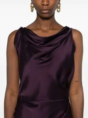 Victoria Beckham Asymmetric Draped Maxi Dress