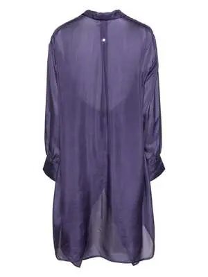 SHANSHAN RUAN Washed Silk Apron Shirt