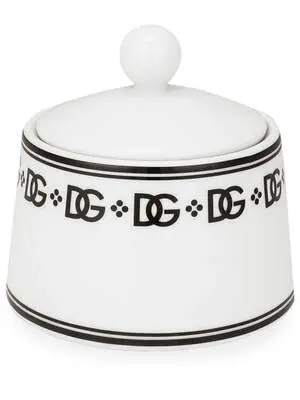 Dolce & Gabbana Porcelain Sugar Bowl - White