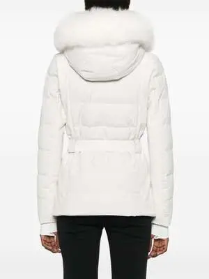 YVES SALOMON Belted Ski Jacket - White