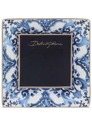 Dolce & Gabbana Porcelain Decorative Tray - Blue