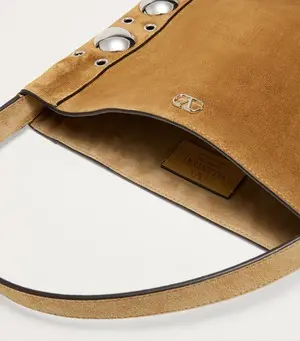 Valentino Garavani Suede Nellcôte Cross-body Bag - Brown