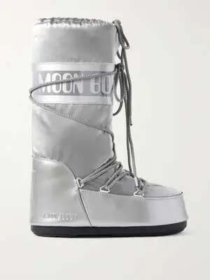 Moon Boot Icon Glance Snow Boots - Silver