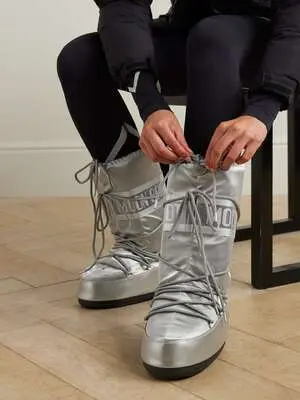 Moon Boot Icon Glance Snow Boots - Silver