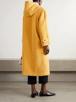 Altuzarra Bailey Hooded Herringbone Wool Coat