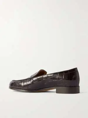 EMME PARSONS Danielle Croc-effect Loafers