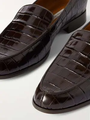 EMME PARSONS Danielle Croc-effect Loafers