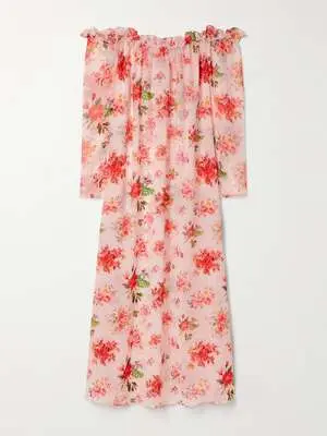KIKA VARGAS Dede Floral-print Maxi Dress