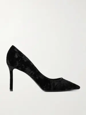 JIMMY CHOO Romy 85 Velvet Pumps