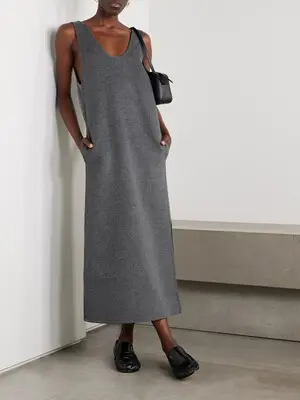 Carven Wool Slip Midi Dress