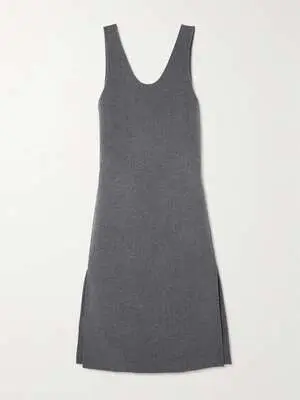 Carven Wool Slip Midi Dress