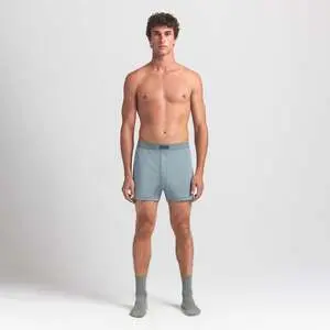 SKIMS Knit Boxer | Blue | | Cotton - Sky