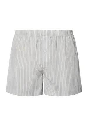 Hanro Fancy Woven Cotton Boxer Light Stripe