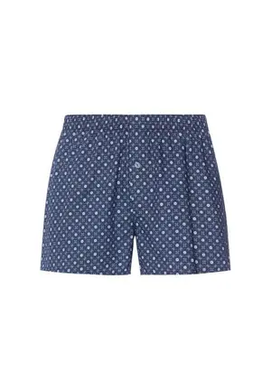 Hanro Fancy Woven Cotton Boxer Squared Harmony