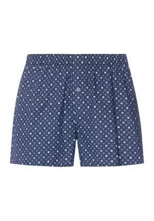 Hanro Fancy Woven Cotton Boxer Squared Harmony
