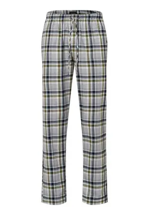Hanro Cozy Comfort 100% Woven Cotton Flannel Pants Wintry Check
