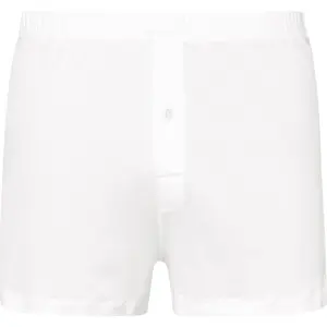 Hanro Sea Island Cotton Boxer - White
