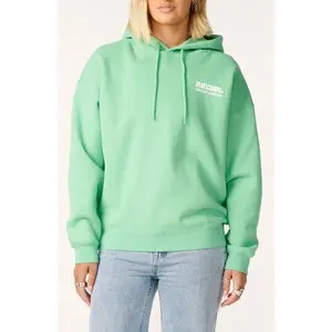Rip Curl Surf Puff Print Graphic Hoodie - Light Green