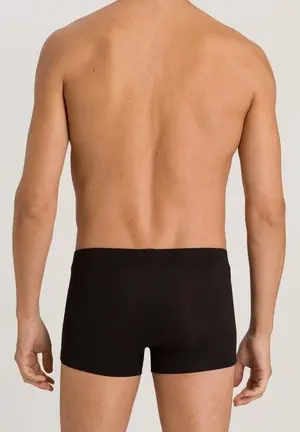 Hanro Natural Function Tencel And Cotton Boxer Brief - Black
