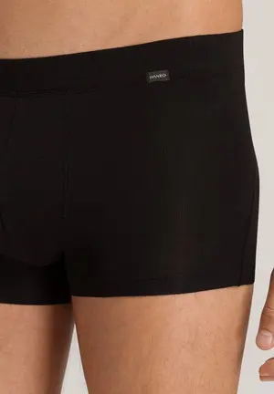 Hanro Natural Function Tencel And Cotton Boxer Brief - Black