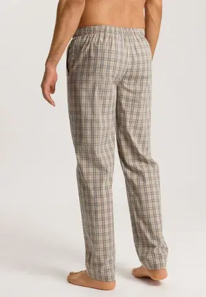 Hanro Night And Day Cotton Woven Pajama Pants - Amber Check