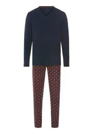 Hanro Night & Day Cotton V-neck Pajama Set - Sagittarius