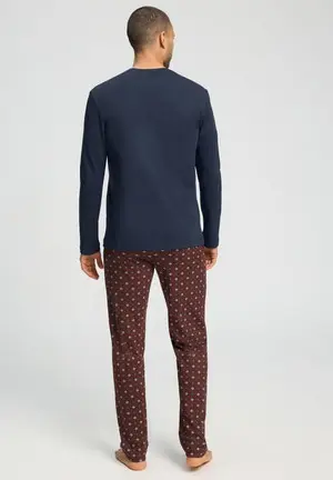 Hanro Night & Day Cotton V-neck Pajama Set - Sagittarius