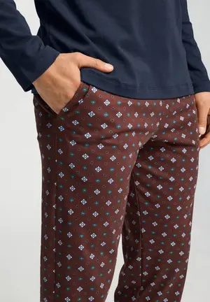 Hanro Night & Day Cotton V-neck Pajama Set - Sagittarius