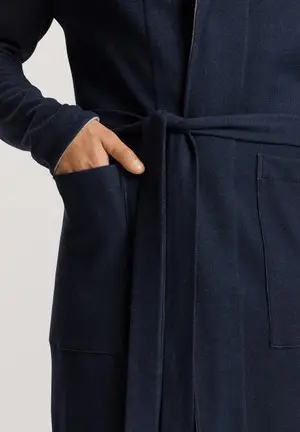 Hanro Cozy Living Recycled Cotton Robe - Notte