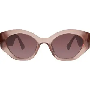 Kurt Geiger 51mm Round Frame Sunglasses - Milky Sand
