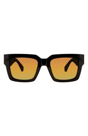 Kurt Geiger Square Frame Sunglasses - Black/ Rainbow