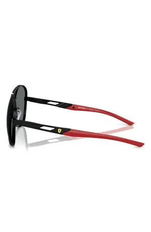 SCUDERIA FERRARI 60mm Polarized Aviator Sunglasses