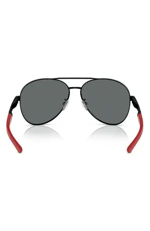SCUDERIA FERRARI 60mm Polarized Aviator Sunglasses