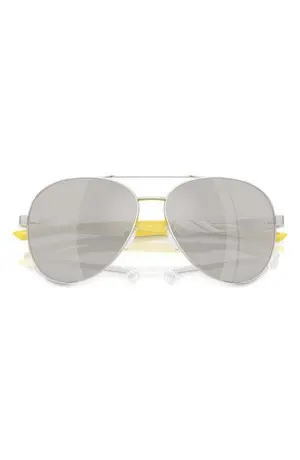 SCUDERIA FERRARI 60mm Mirrored Aviator Sunglasses