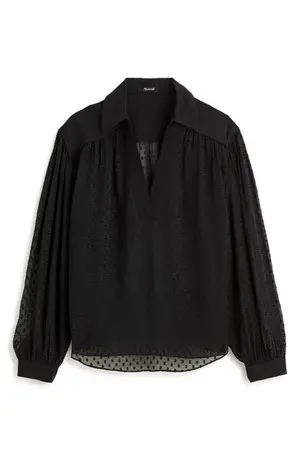 Madewell Clip Dot Popover Top