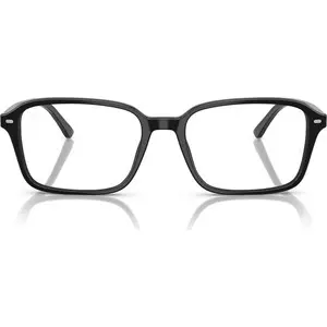 Ray-ban 56mm Square Optical Glasses - Black