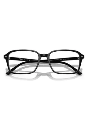 Ray-ban 56mm Square Optical Glasses - Black