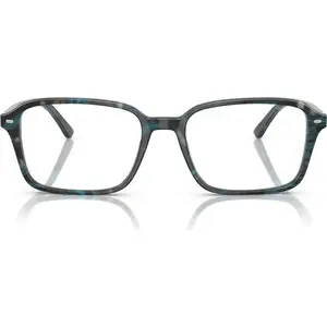Ray-ban Ray-Ban 56mm Square Optical Glasses Fantasy Blue