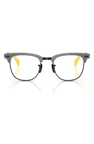 Ray-ban X Scuderia Ferrari Square Optical Glasses - Dark Grey/yellow
