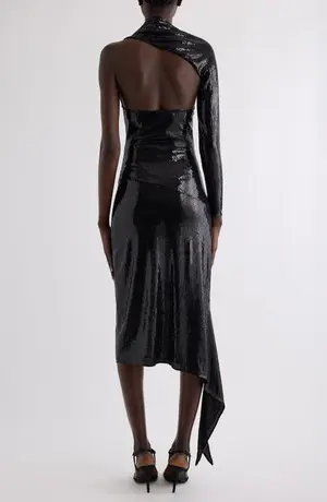 COURREGES Asymmetric Sequin Dress