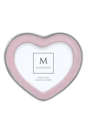 MARIPOSA Signature Heart Picture Frame - Pink