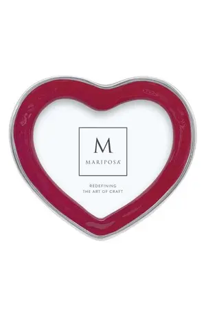 MARIPOSA Signature Heart Picture Frame Red