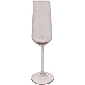 MARIPOSA Fine Line Set Of 4 Glass Champagne Flutes - Quartz