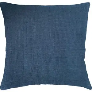 Anaya So Soft Linen Euro Pillow With Down Insert Marine Blue